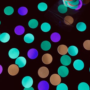 Neon Confetti Glow Party Confetti UV Reflective Decor Glow | Etsy