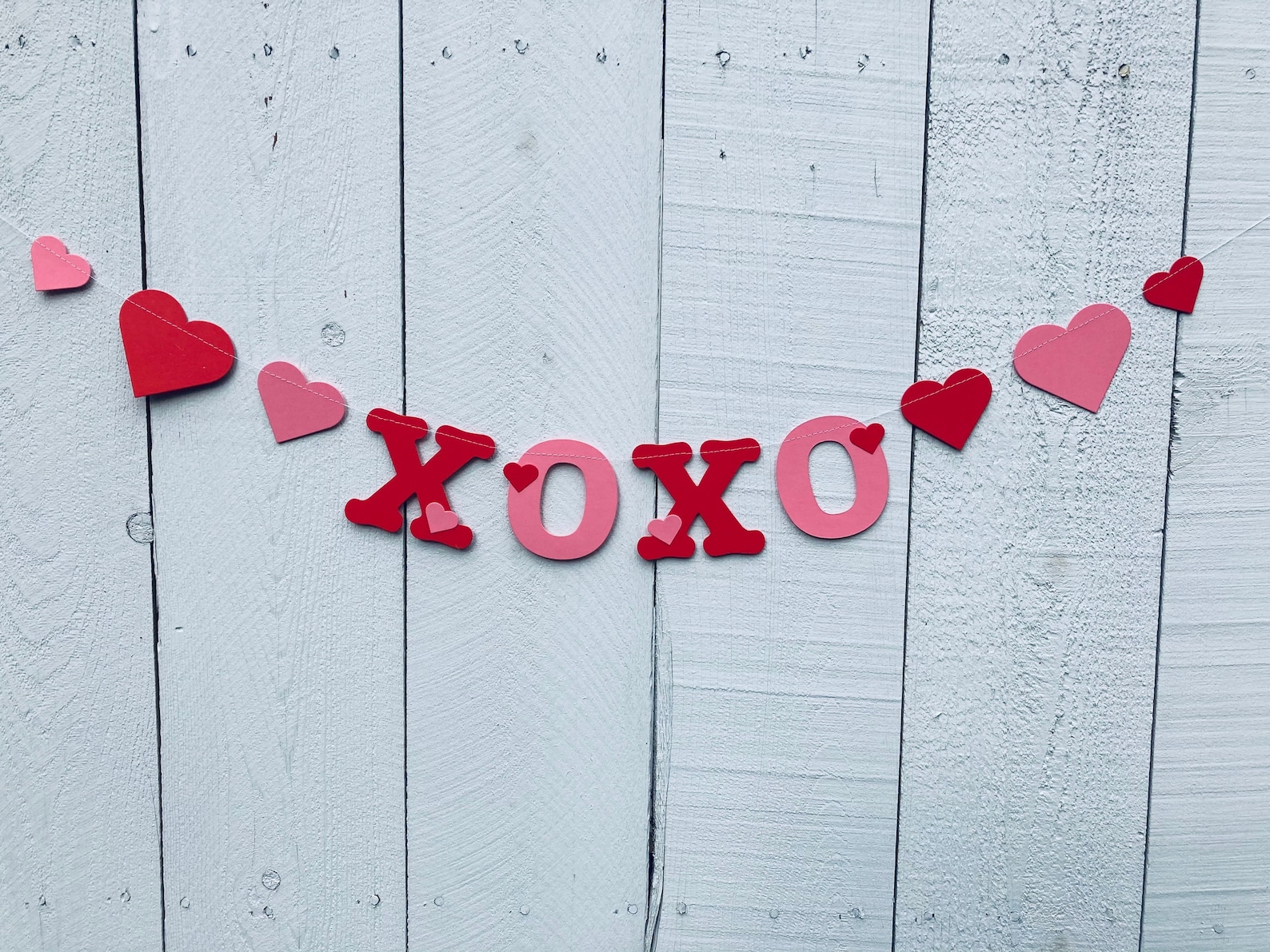 Valentine's Day Banner XOXO Banner Cute Valentine's | Etsy