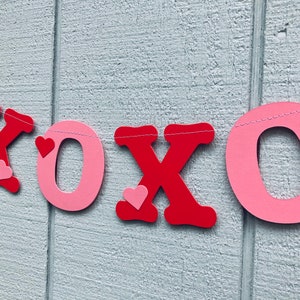 Valentine's Day Banner, XOXO Banner, Cute Valentine's Day Decoration ...
