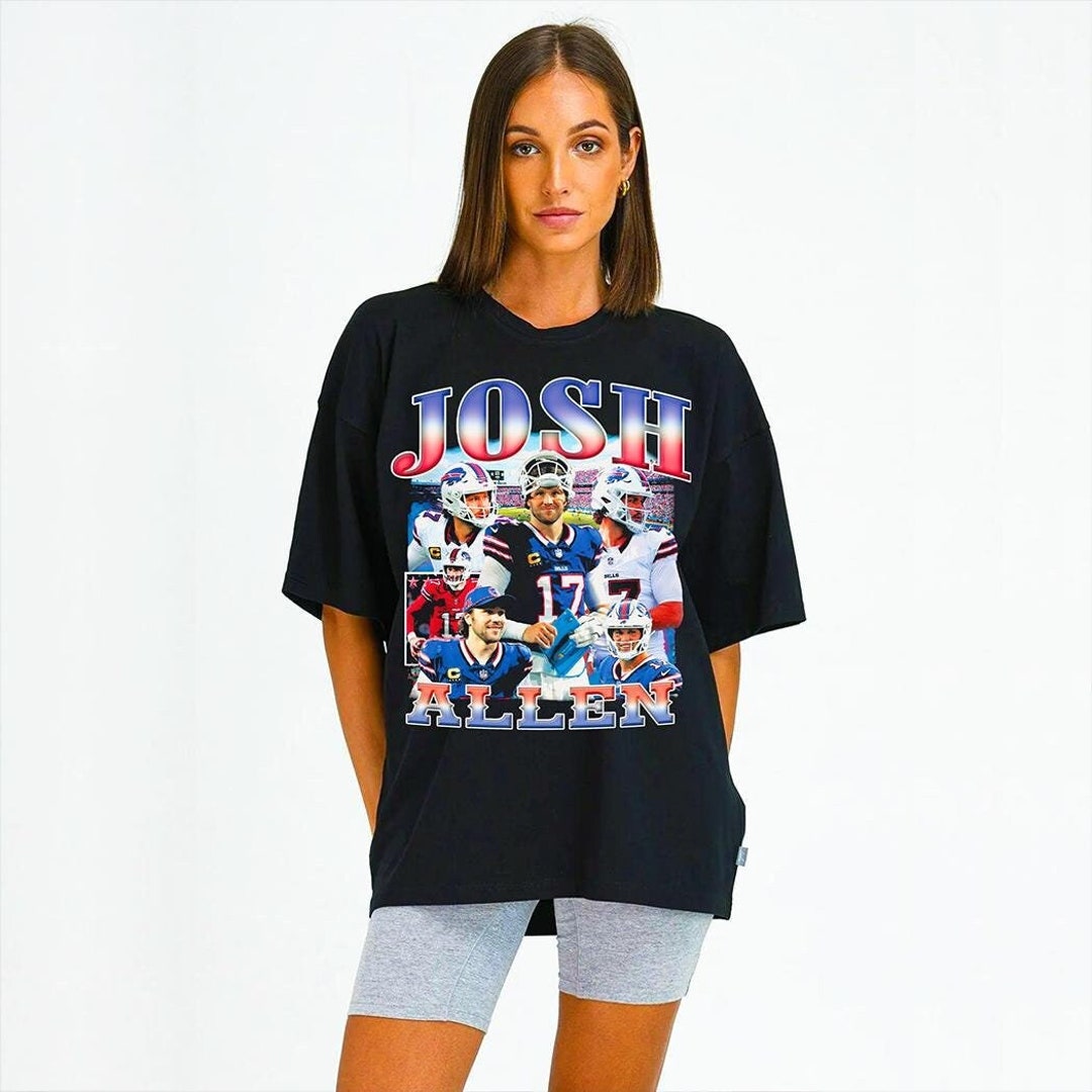 Josh Allen Vintage 90's Style Shirt - Bufallo Bills Football Shirt ...