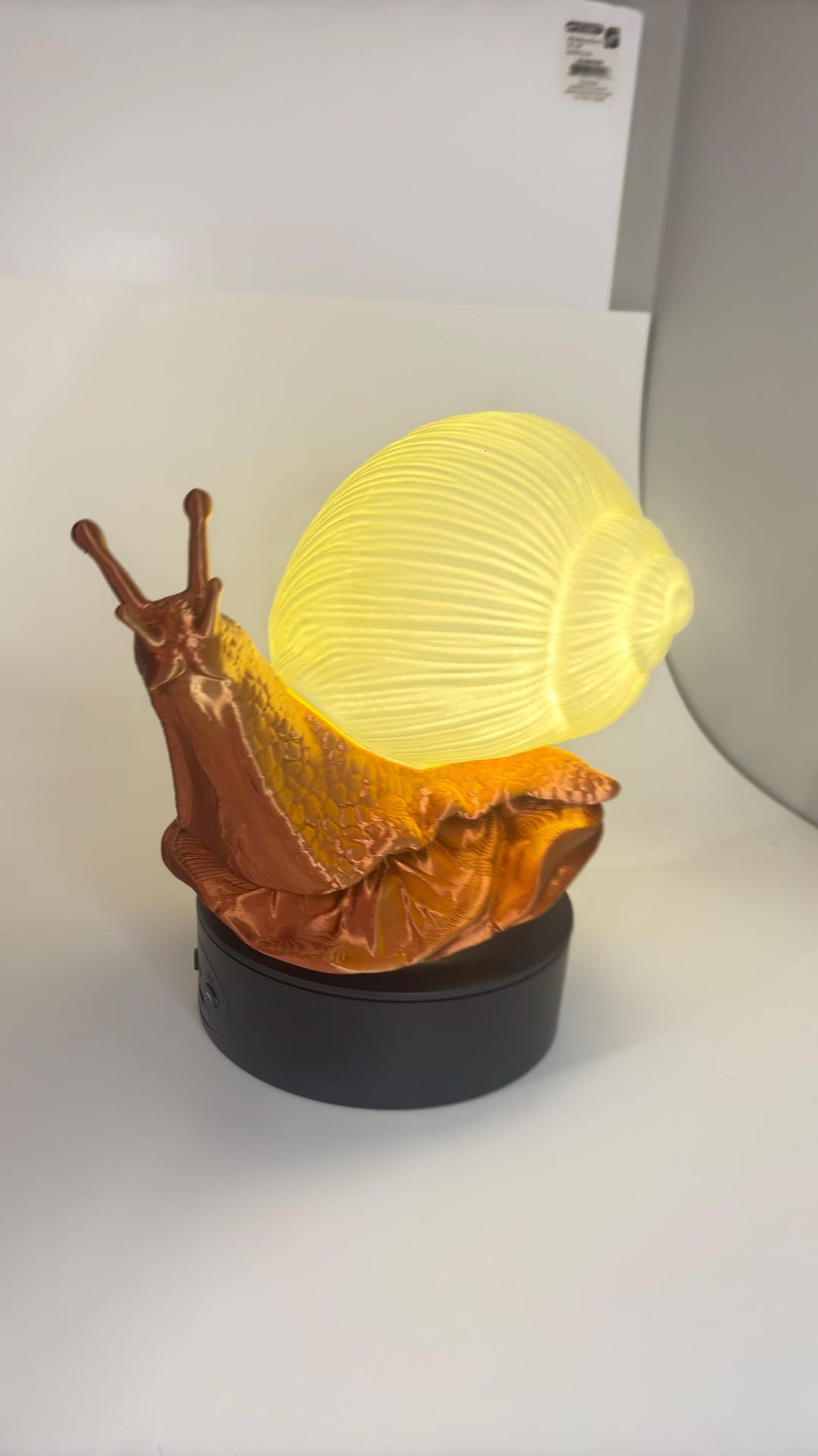 Glowing Snail Table Lamp - USB LED Lamp, With Switch - Warm White for ...