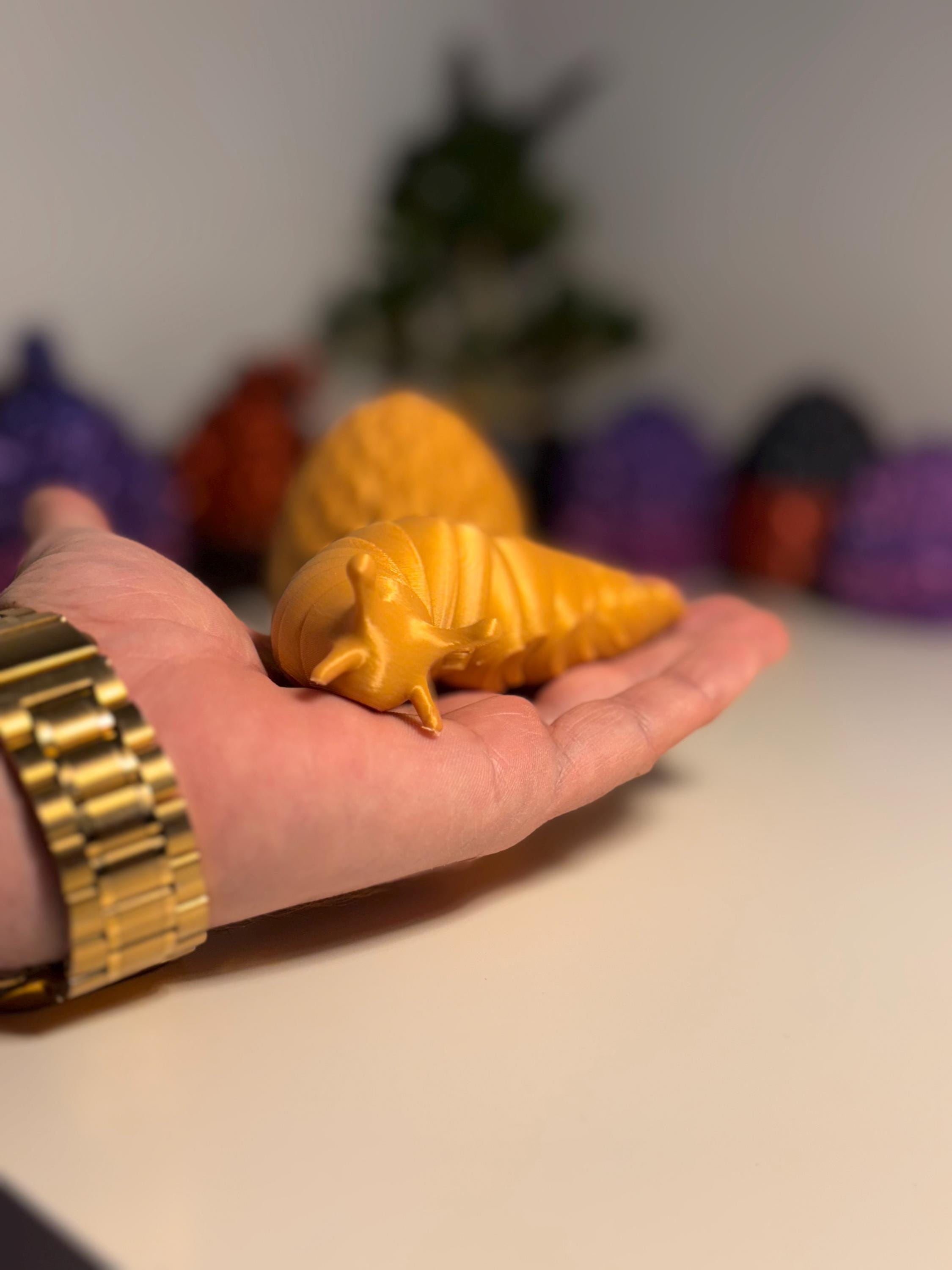 Fidget GOLDEN Slug Articulating Flexible Stim Toy - Etsy