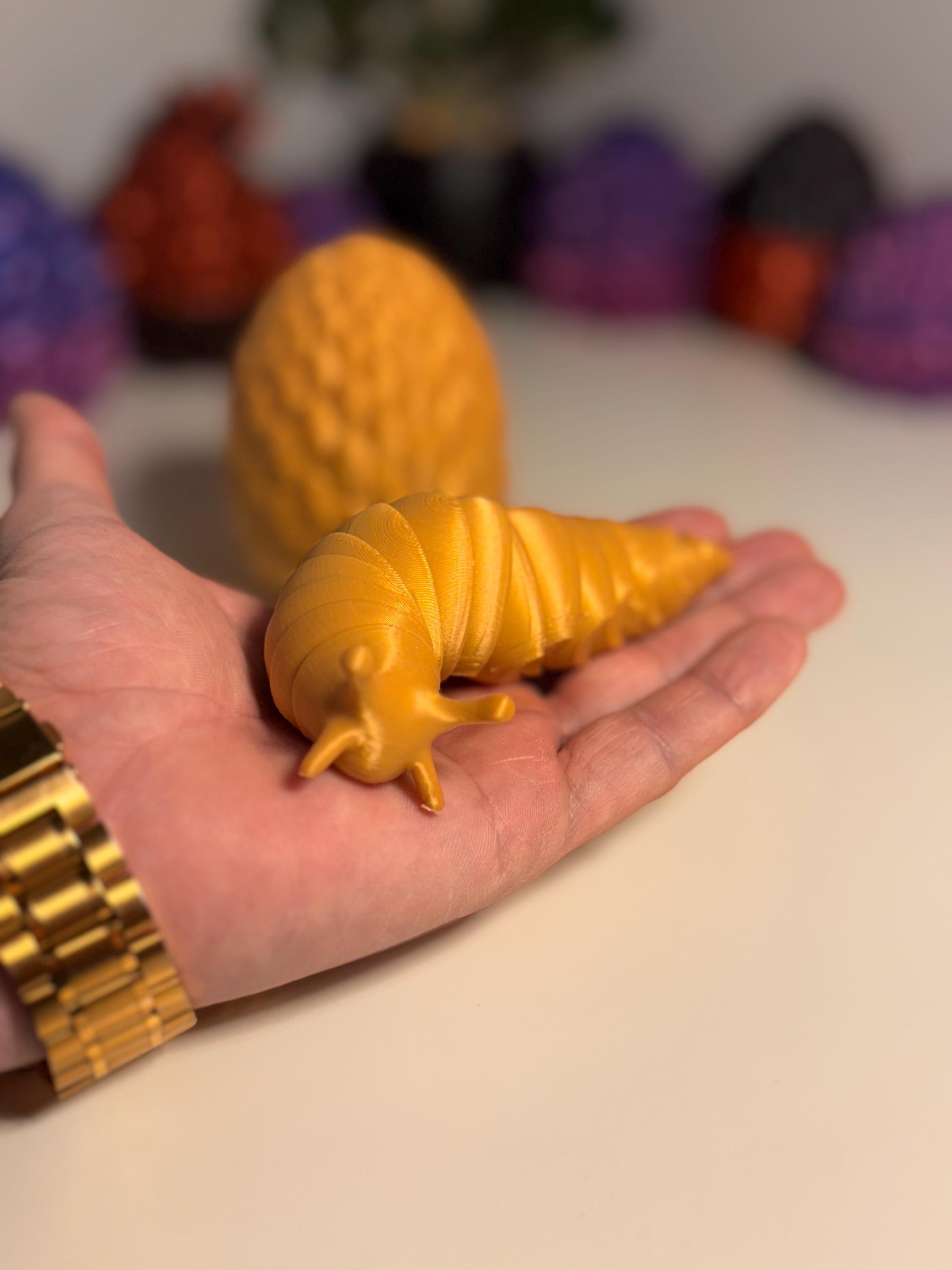 Fidget GOLDEN Slug Articulating Flexible Stim Toy - Etsy