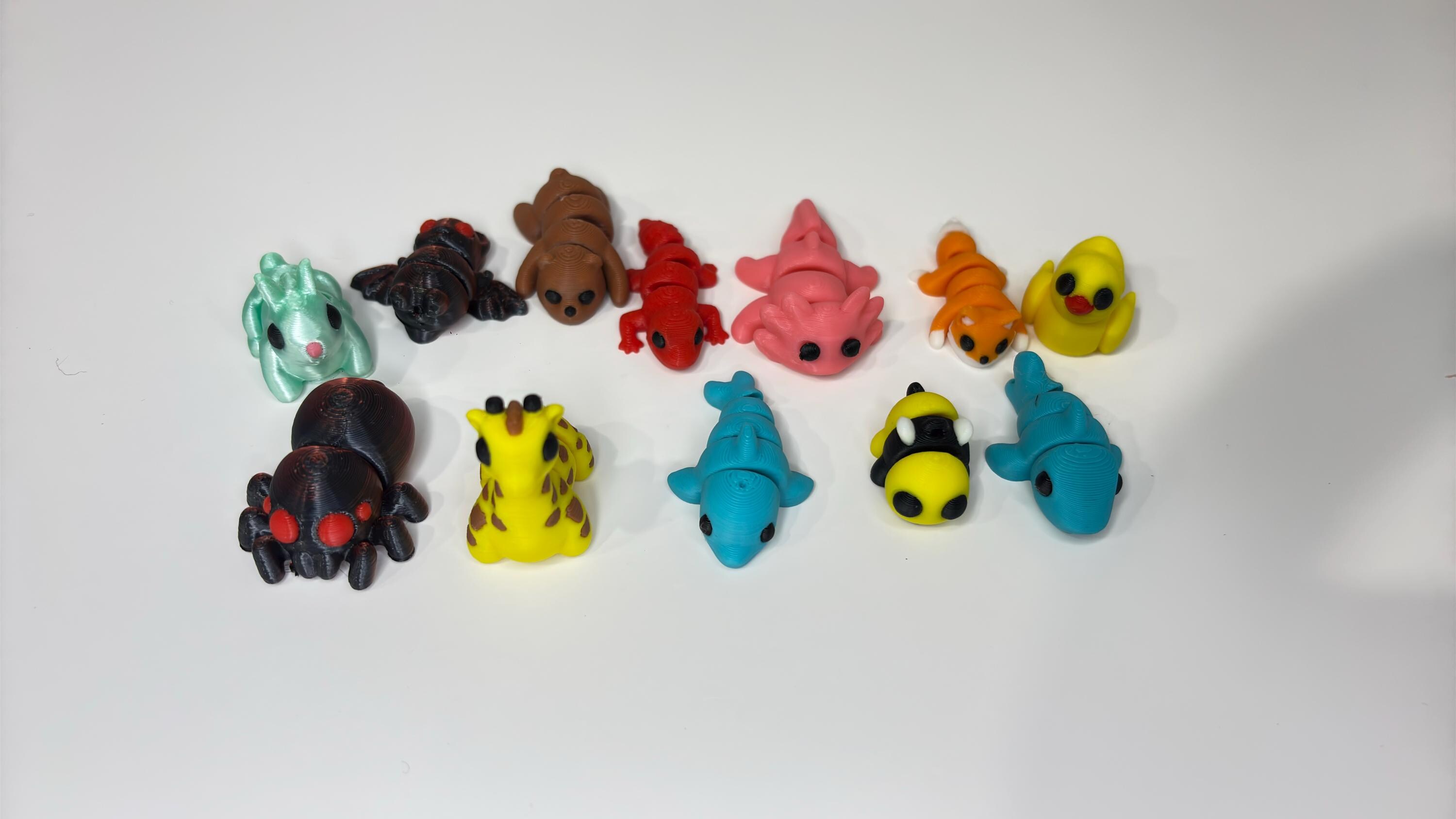 Mini Animals | Pick Your Own | Articulating Tiny Animals | 3D Printed ...