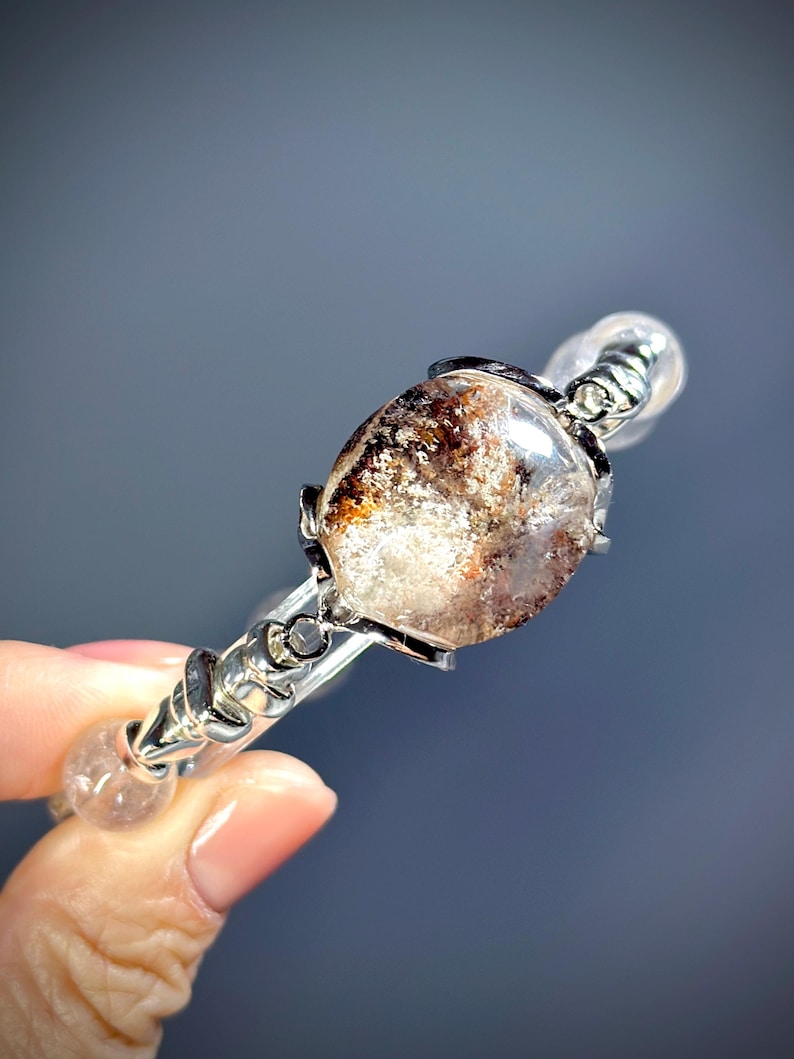 Elegant Phantom Quartz Herkimer Diamond Bracelet Healing Meditation ...