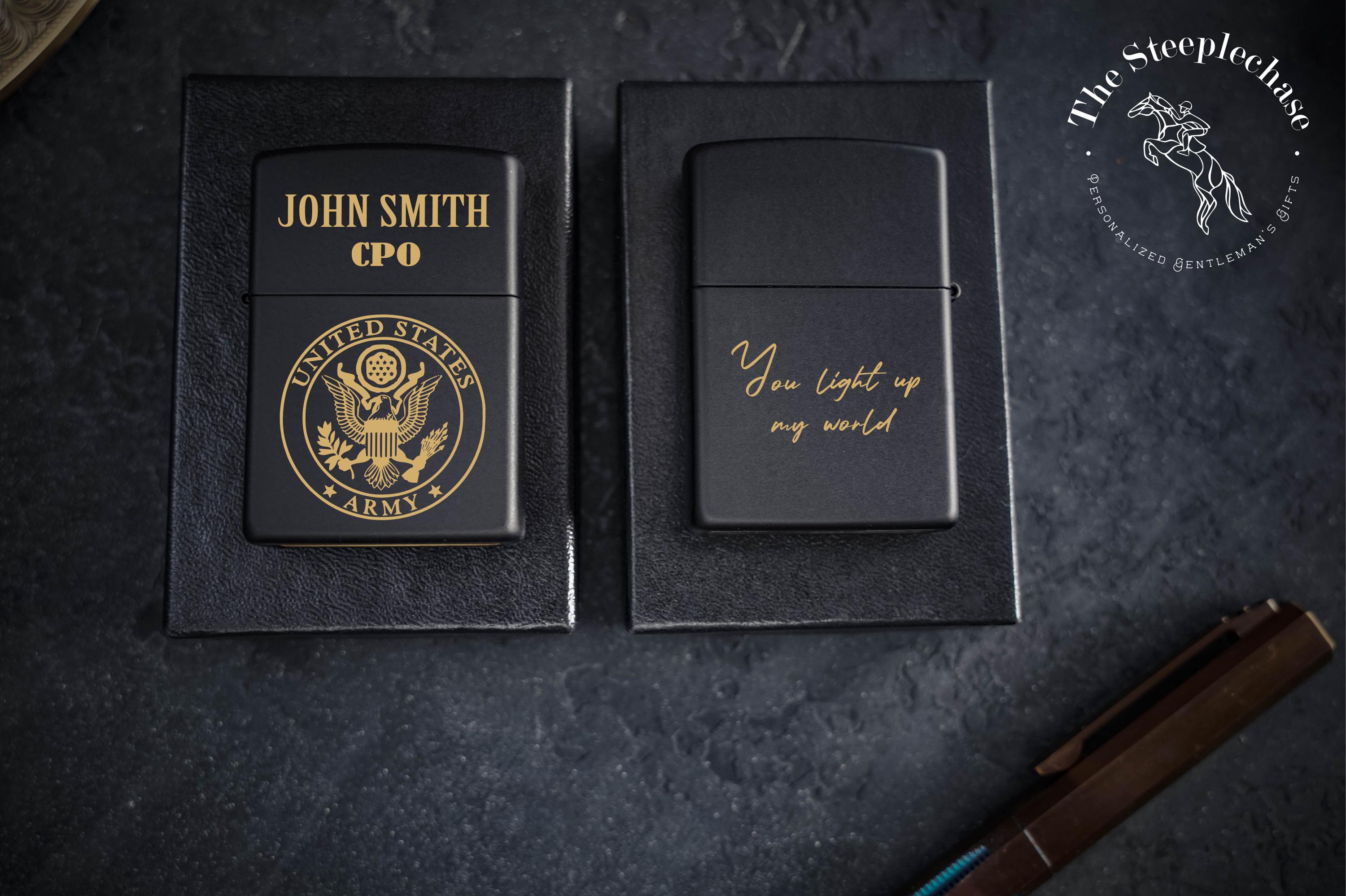 Firefighter Engraved Gift, Custom Military Lighter, Navy Gift Ideas ...