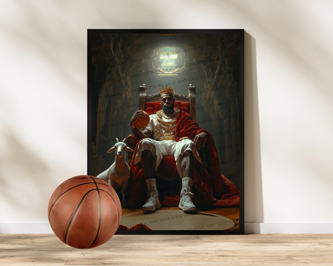 Lebron James the Goat | Digital Download, Poster | Los Angeles Lakers ...
