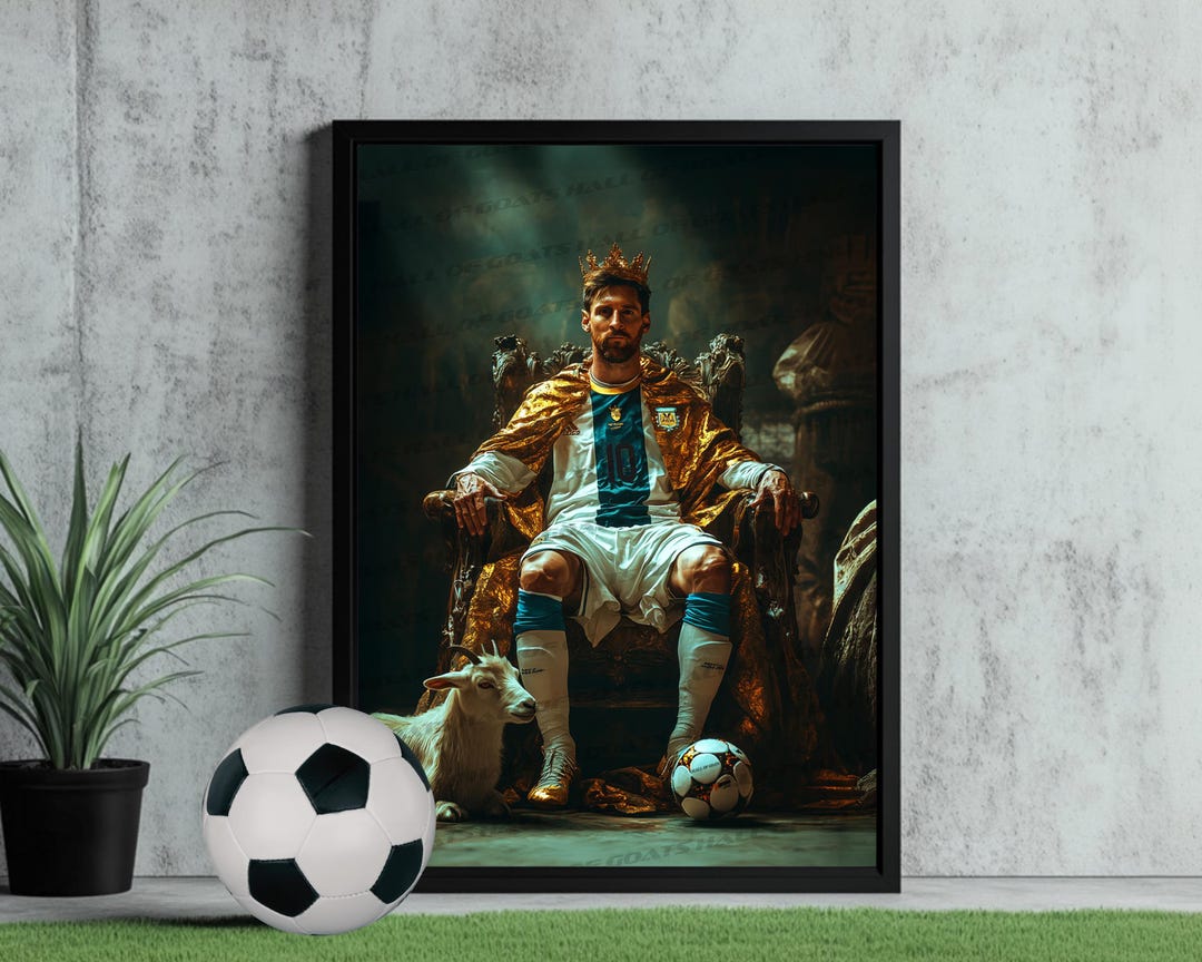 Lionel Messi, the Goat | Digital Download, Poster | Argentina, Inter ...