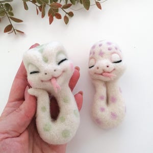Felted Toy Snake, Newborn Photo Props, Wool Decor for Photoshoot, Hand ...