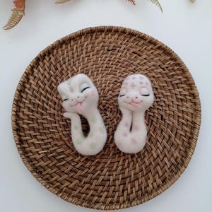 Felted Toy Snake, Newborn Photo Props, Wool Decor for Photoshoot, Hand ...