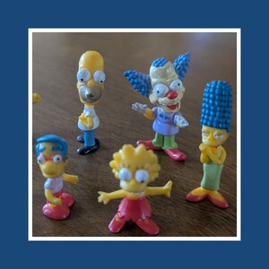 Vintage 1990s Micro "simpsons" Bobblehead Collection- Bart, Krusty ...