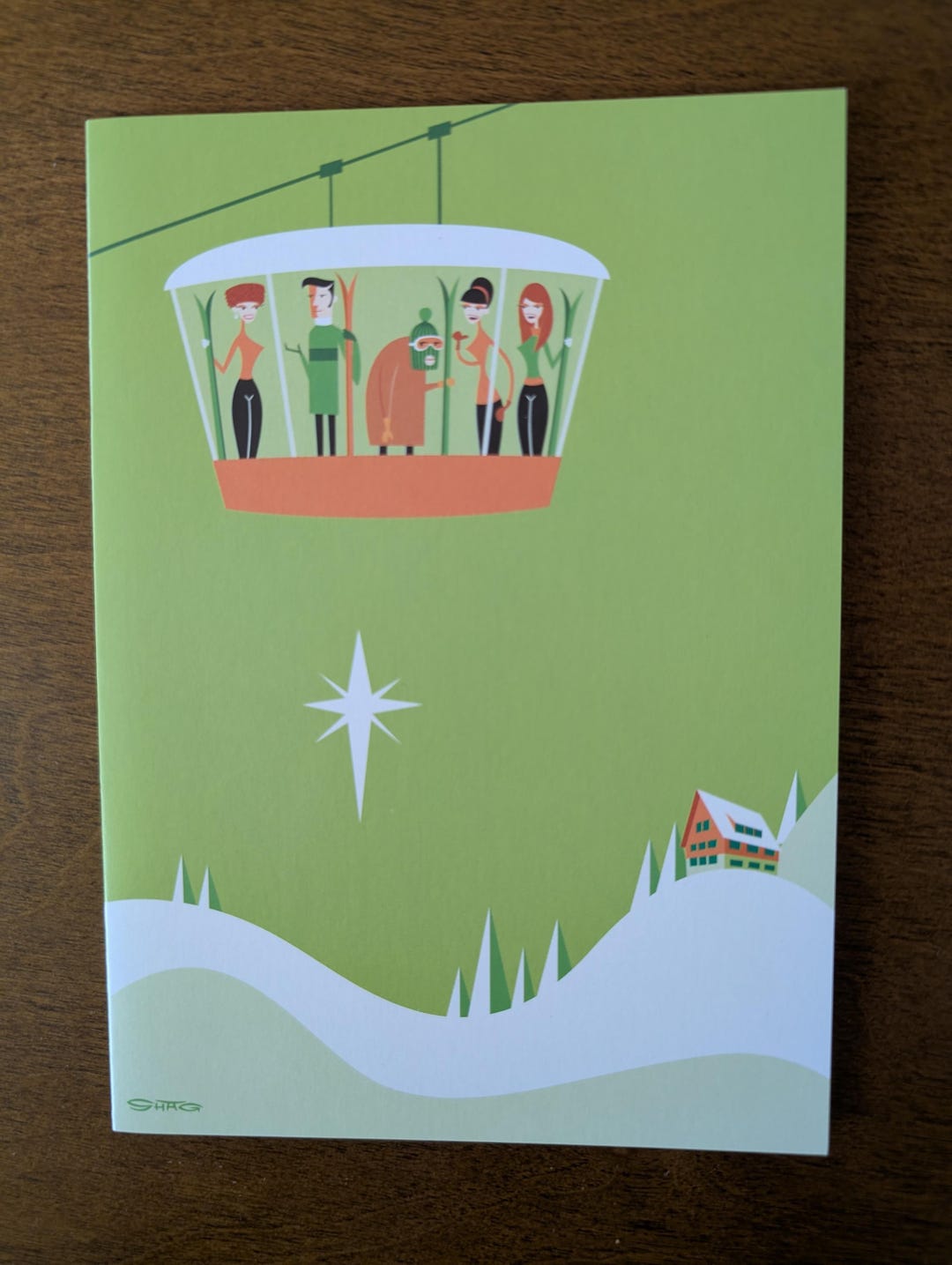 Limited Edition Shag Josh Agle Illustrated Holiday Card 'wishing You a ...