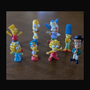 Vintage 1990s Micro "simpsons" Bobblehead Collection- Bart, Krusty ...