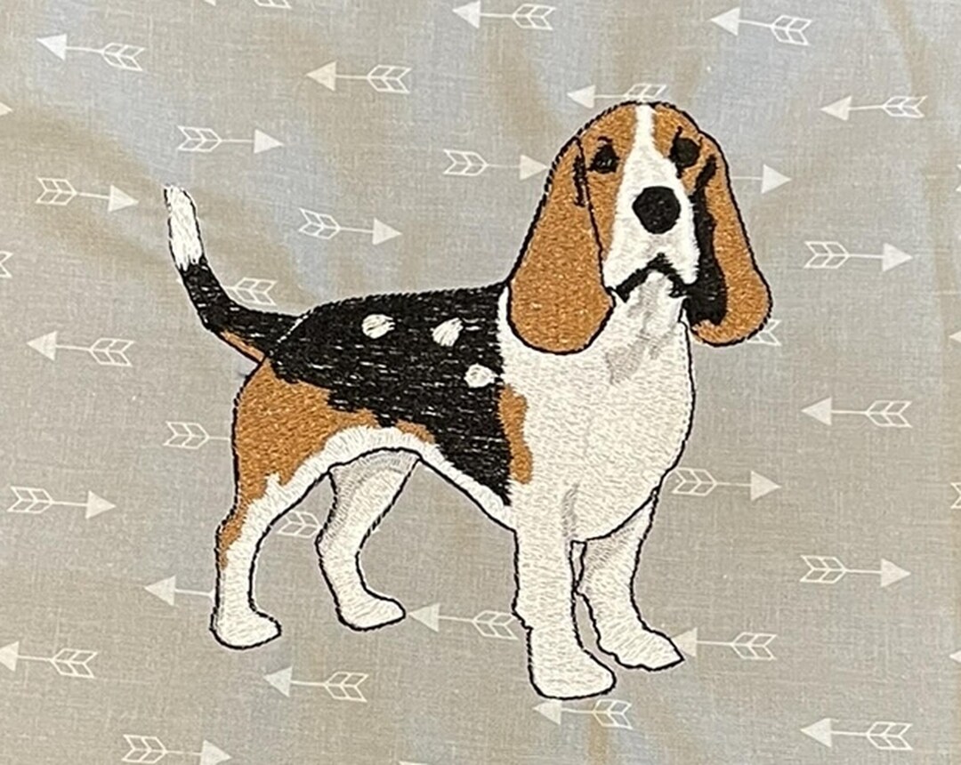 Beagle Hound Dog Machine Embroidery File - Full Body (6x10 Hoop) - Etsy