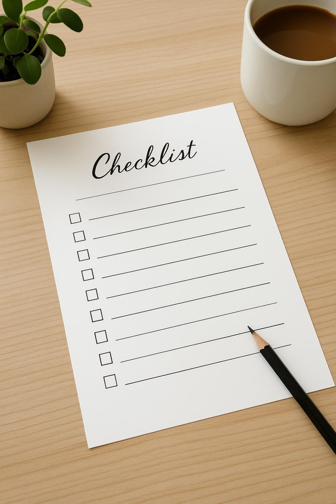 Printable Minimalist Checklist | To-do List | To-do Template | Clean ...
