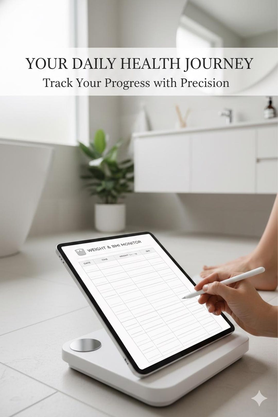 Weight and BMI Monitor Tracker PNG | Body Mass Index Log for Patients ...