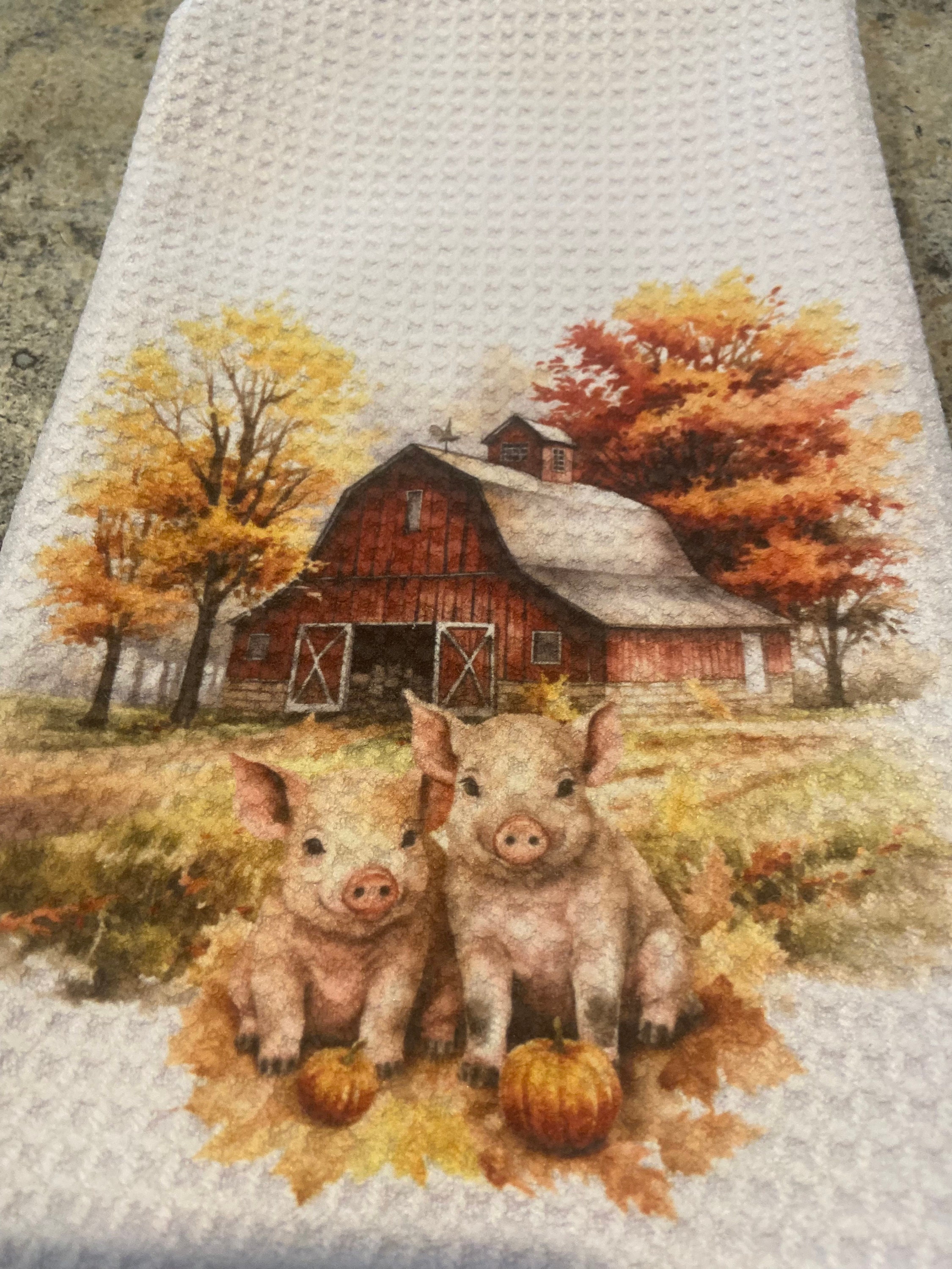 Fall Country Kitchen Towels - Etsy