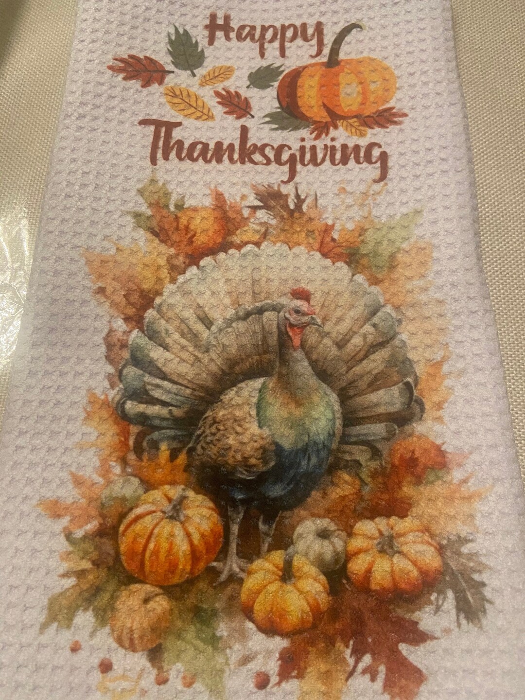 Happy Thanksgiving Kitchen Towel - Etsy