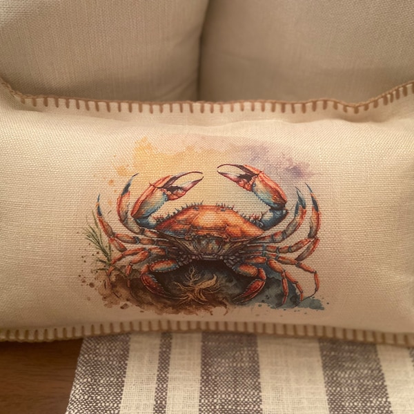 Crab Pillow - Etsy