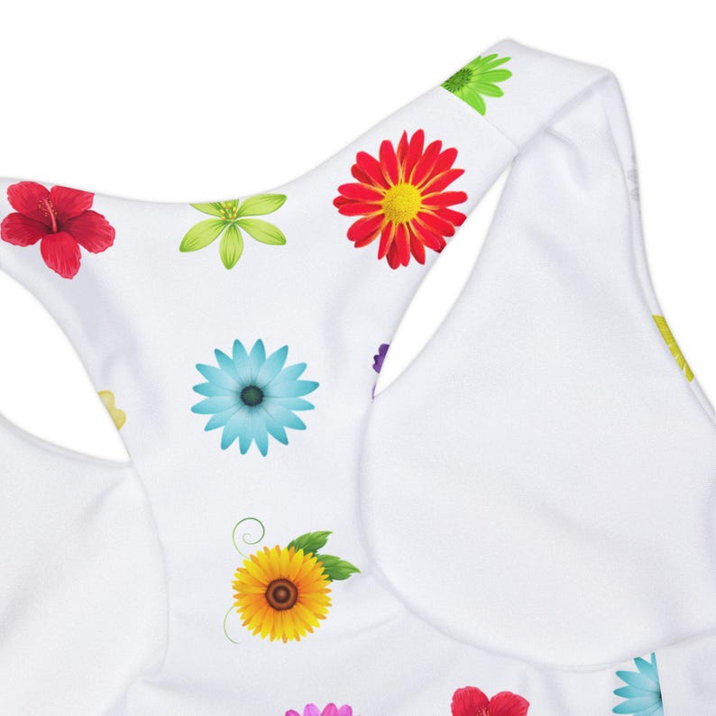 Floral Girls' Swimsuit Crop Top, Summer Swimwear, Beach Wear, Pool ...