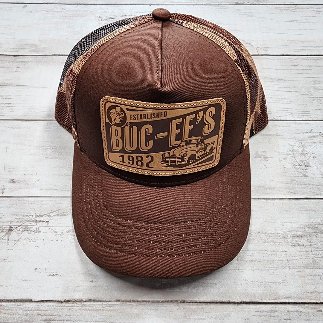 Buc-ees Brown Established 1982 Truck Patch Adjustable Snapback Hat - Etsy