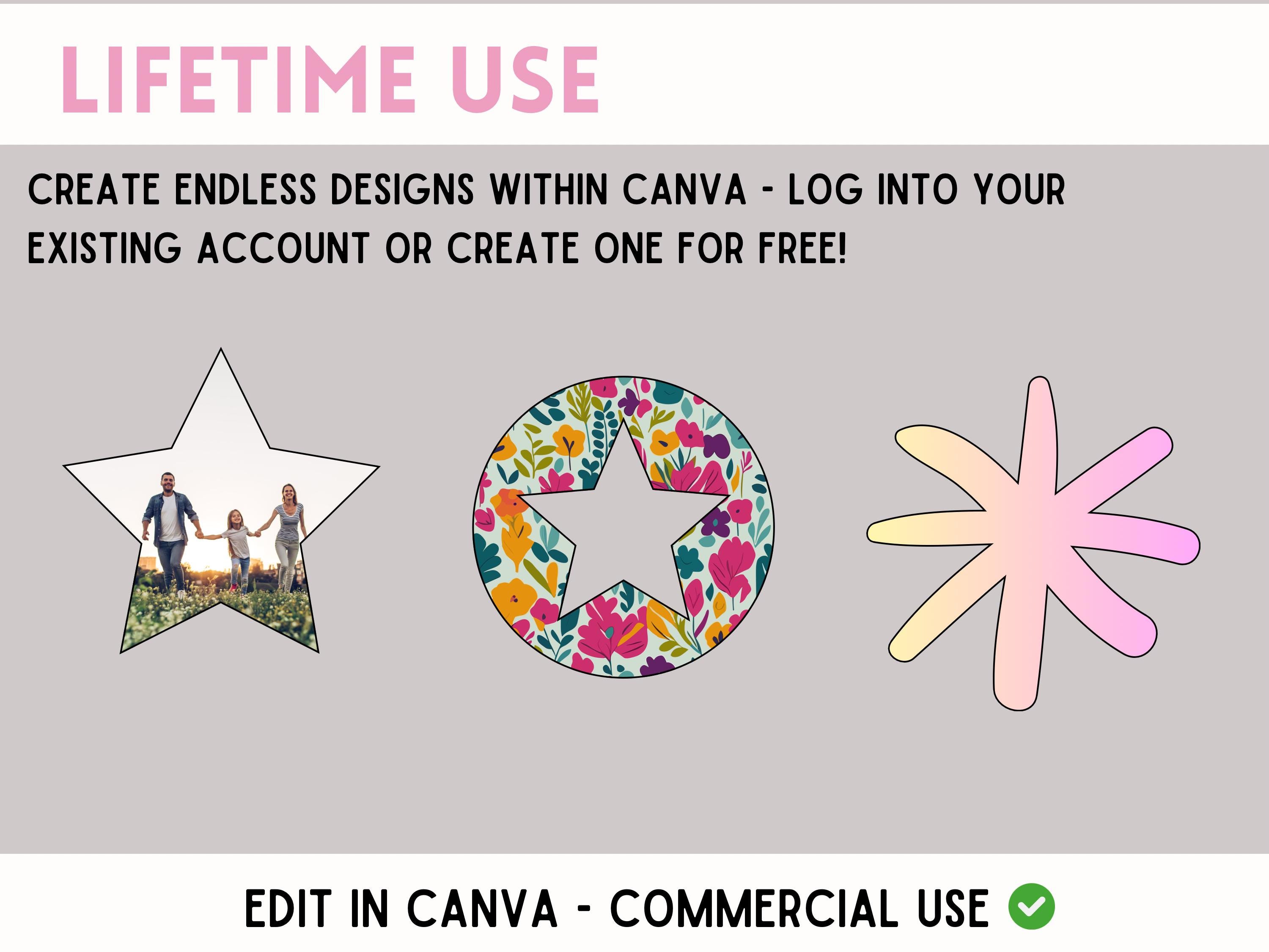 Wind Spinner Editable Canva Frame, Bundle of Canva Frames, Set of Wind ...