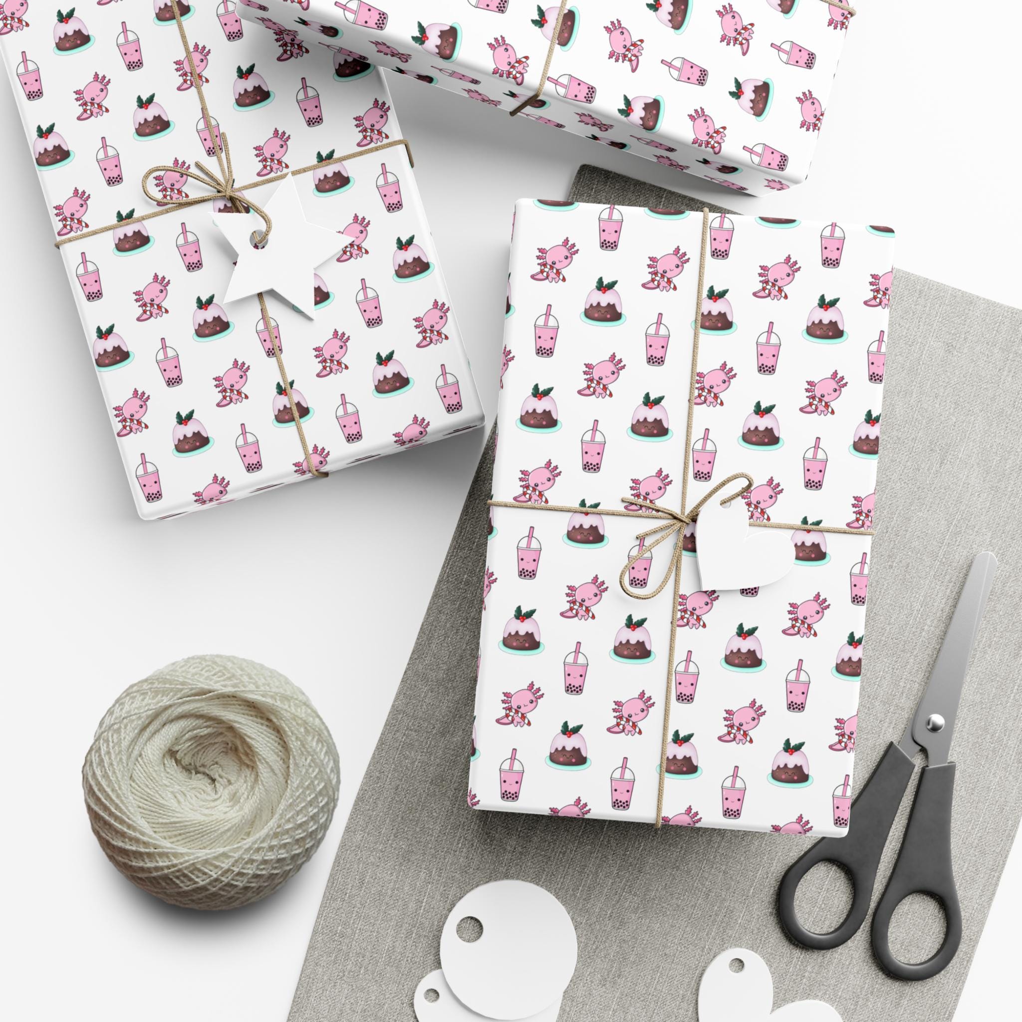Axolotl Holiday Wrapping Paper - Etsy