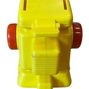 Vintage Tomy Chomper Charlie Toy Robot Works Eats From Tray Yellow ...