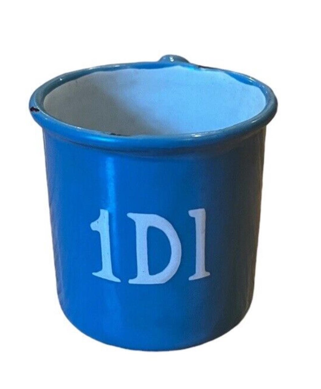 Vintage Enamel 1DL Measuring Cup 1 DL Enamelware Blue Small Measure ...