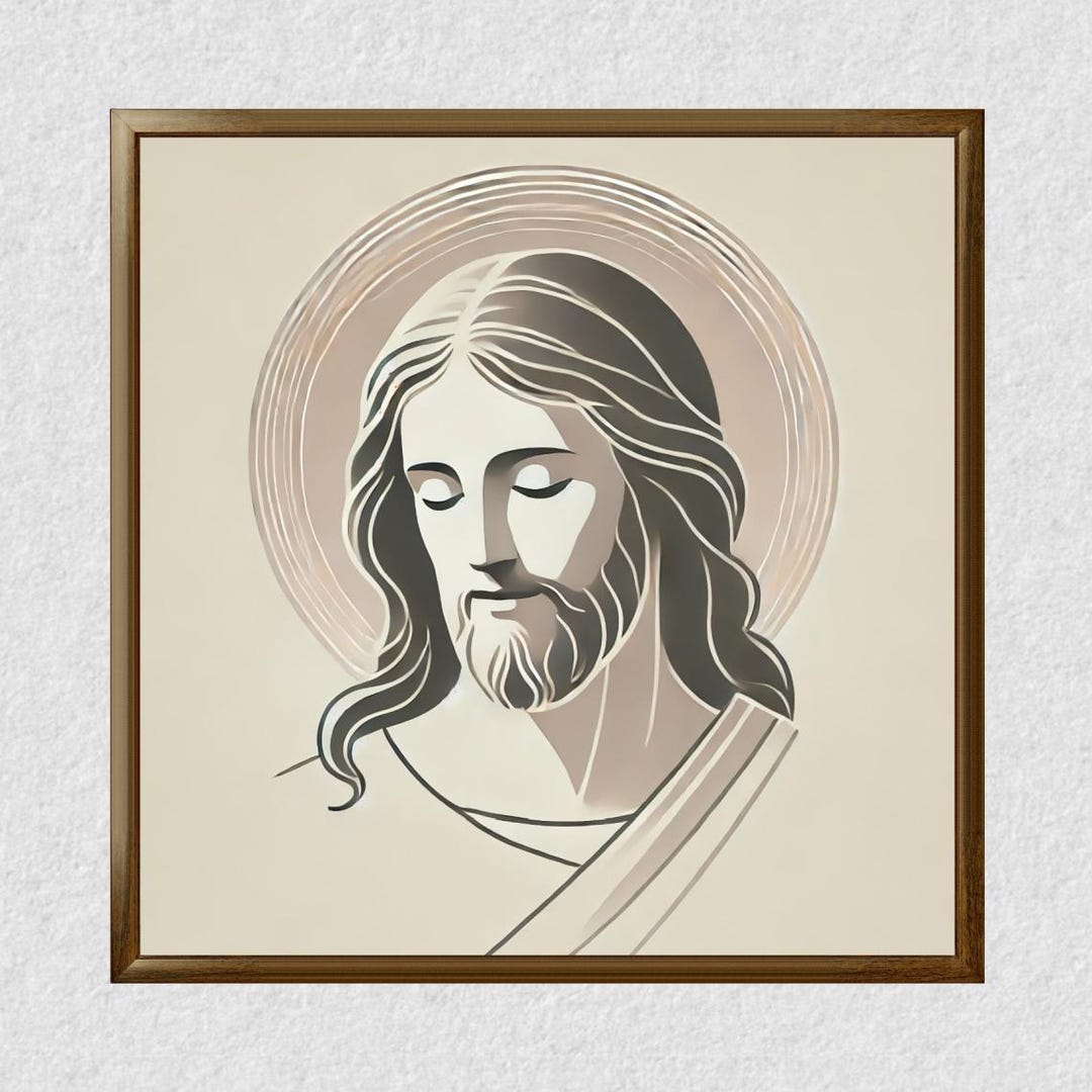 Jesus Christ. Simple Lines, Soft Pastel Tones, and Clean Execution of ...