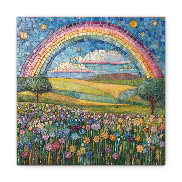 Rainbow Mosaic - Etsy