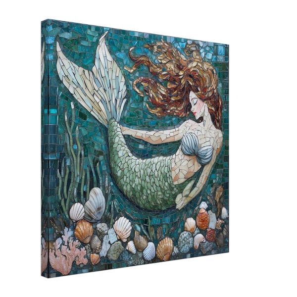 Mermaid Tile - Etsy