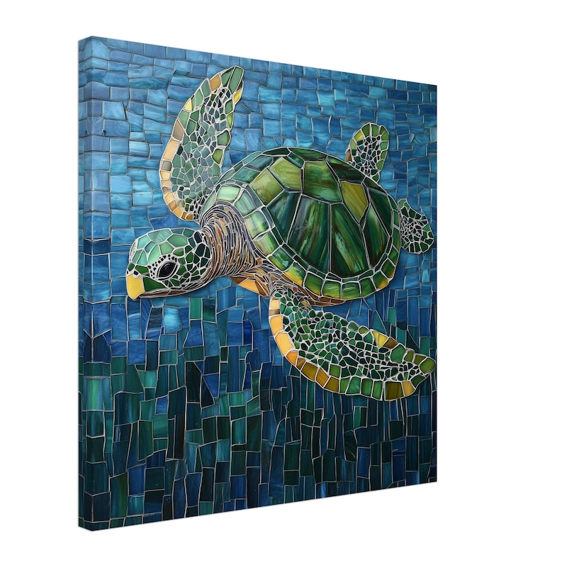 Sea Turtle Mosaic - Etsy