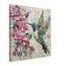 Jeweled Hummingbird Nectar, Mosaic Artwork Canvas of a Bird With ...