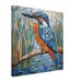 Vibrant Kingfisher Perch, Mosaic Artwork Canvas of a Colorful Bird ...
