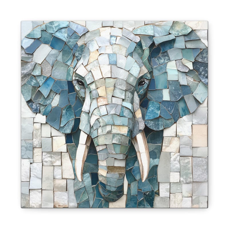 Elephant Mosaic - Etsy