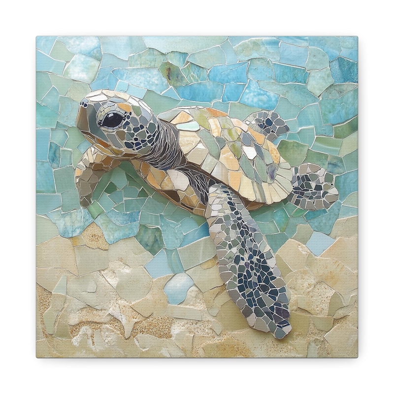 Sea Turtle Mosaic - Etsy