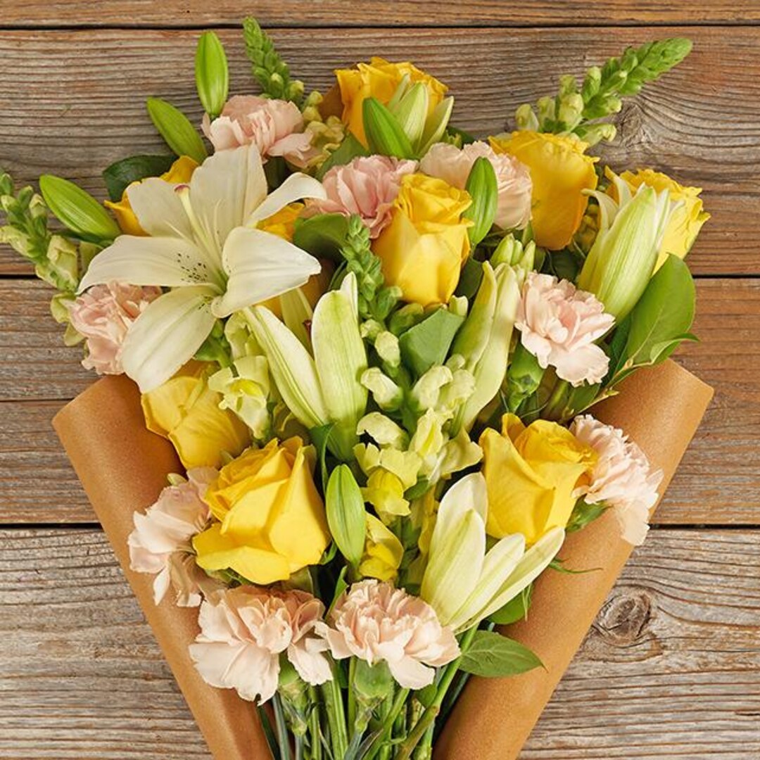 Fresh Flowers - Lemonade Bouquet by the Bouqs Co. - Etsy