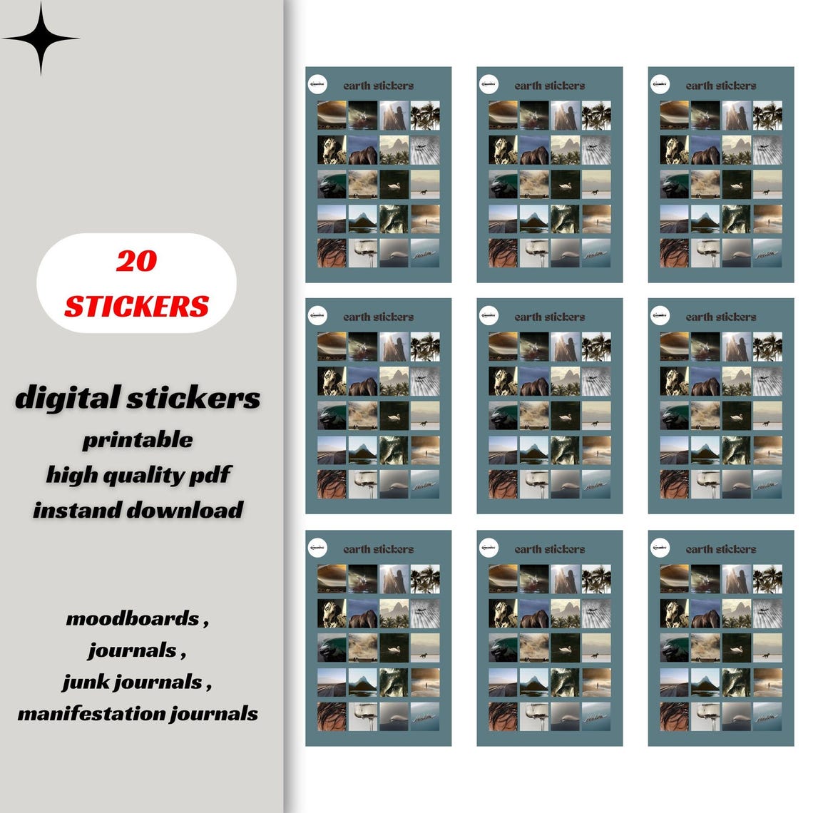 Digital Aesthetic Stickers, Digital Stickers, Digital Goodnotes ...