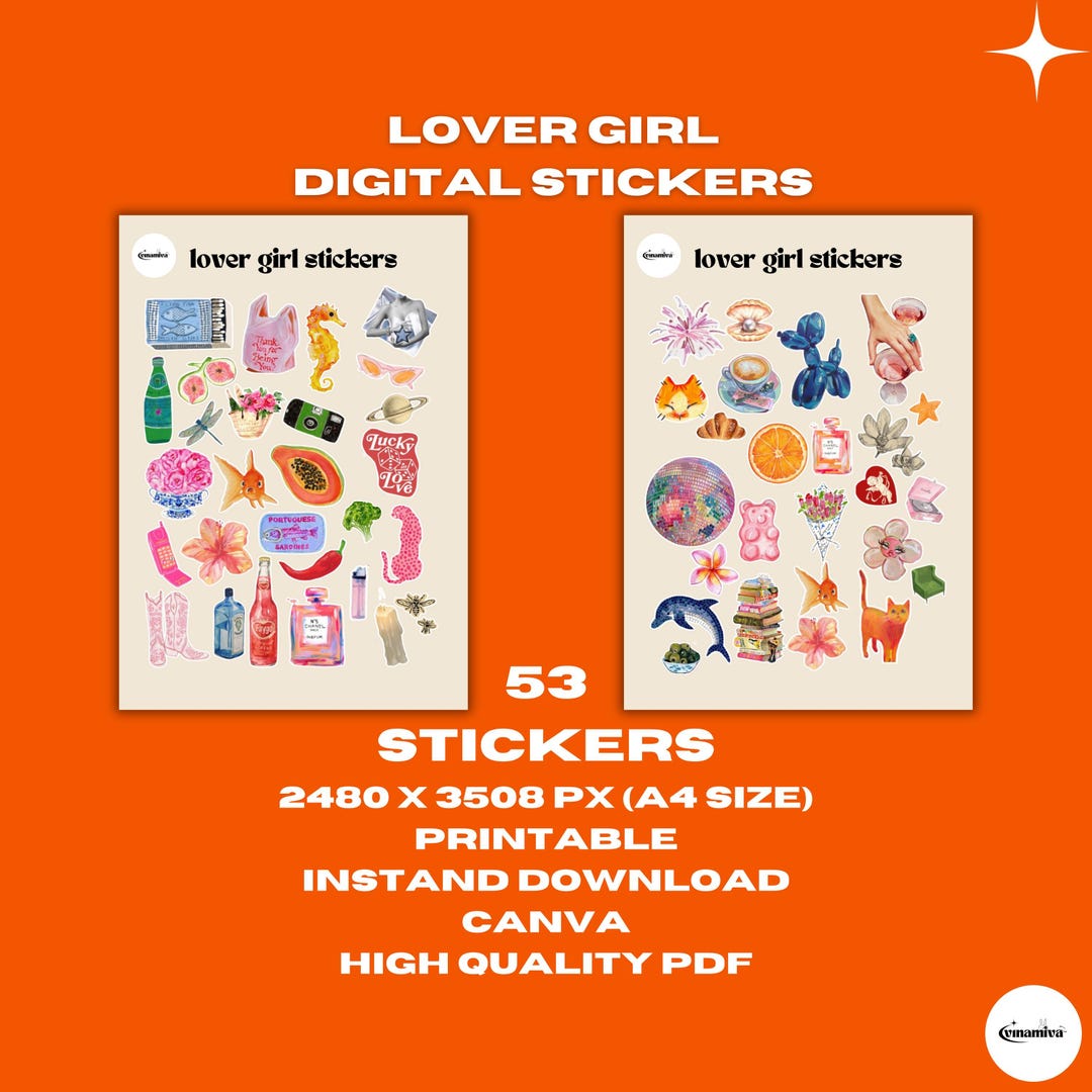 Digital Pinterest Stickers, Digital Stickers, Instand Download ...