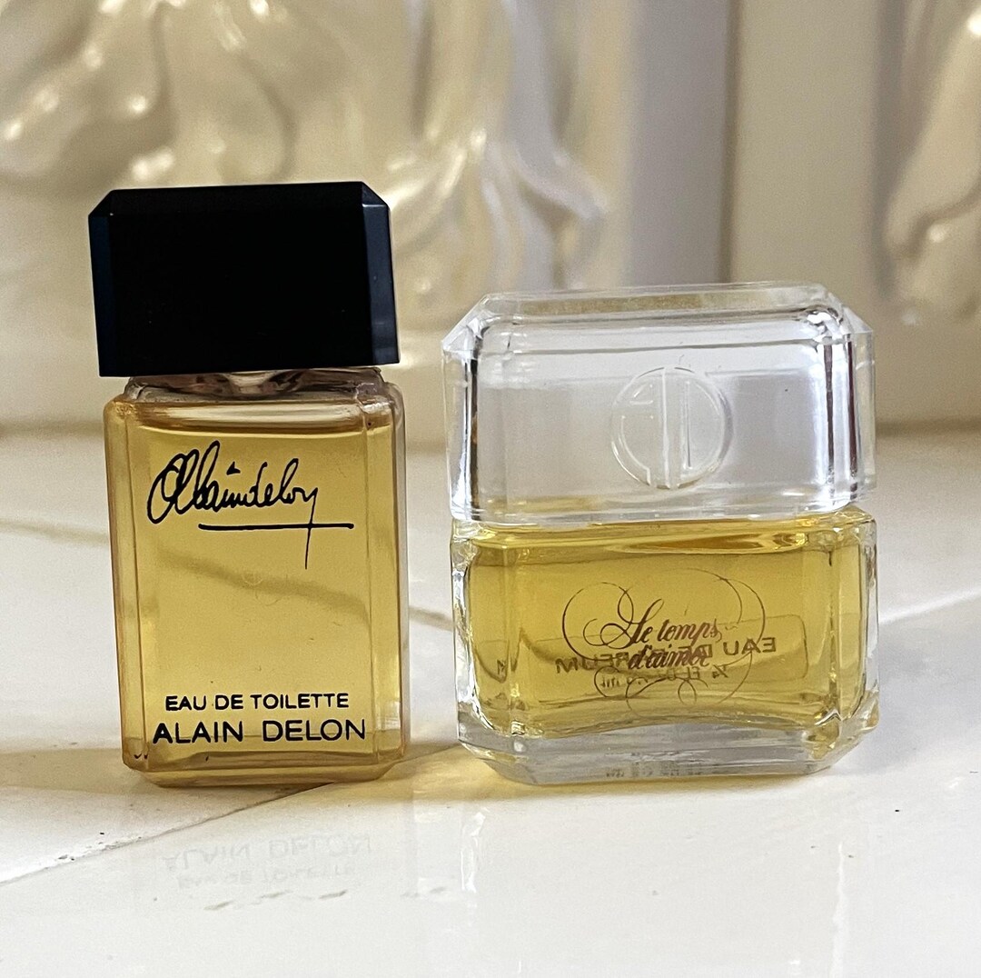 Vintage Alain Delon Miniature Perfume Set, Le Temps D'aimer - Etsy