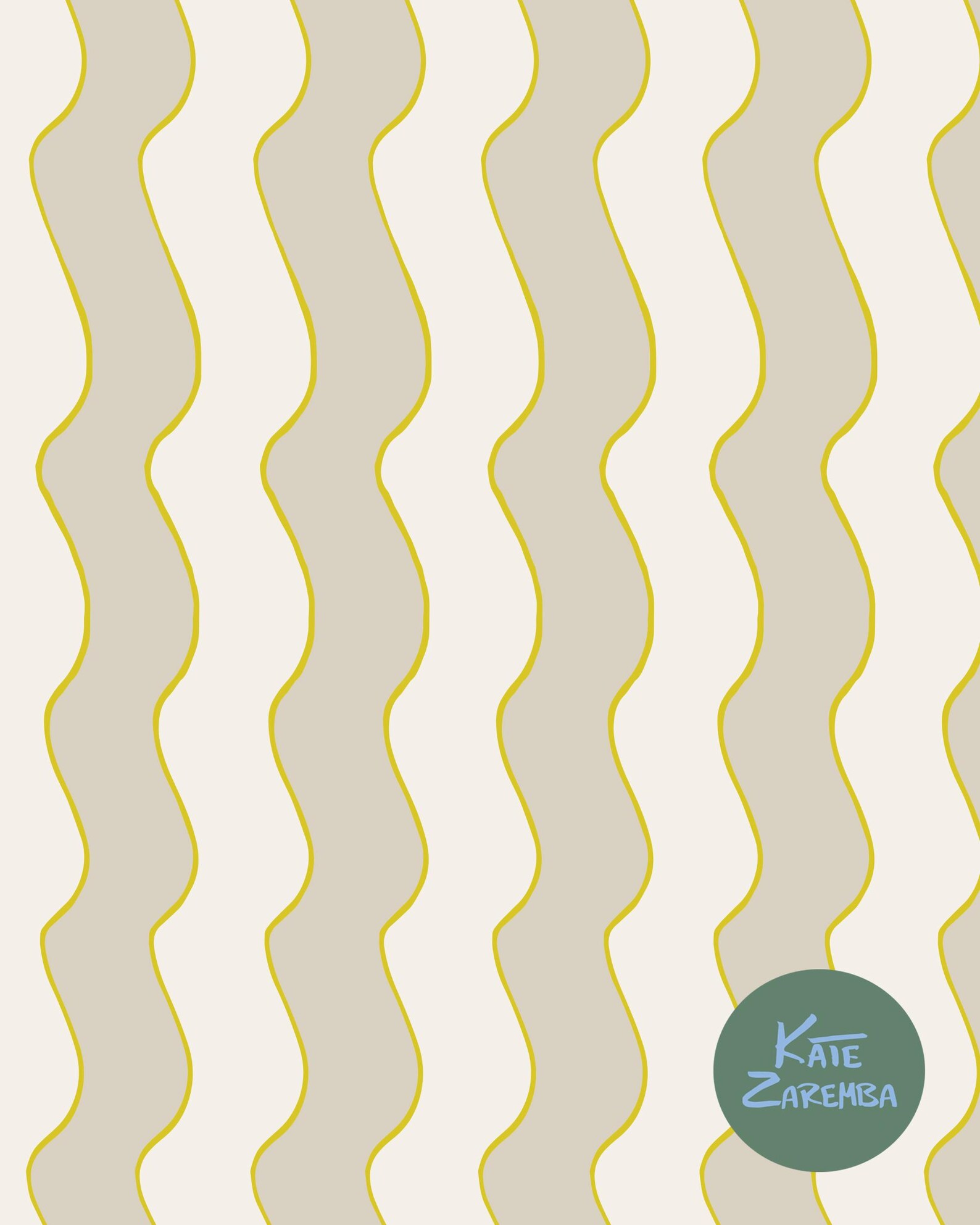 Removable Wallpaper / Wiggle Stripe Wallpaper / Assorted Lengths ...
