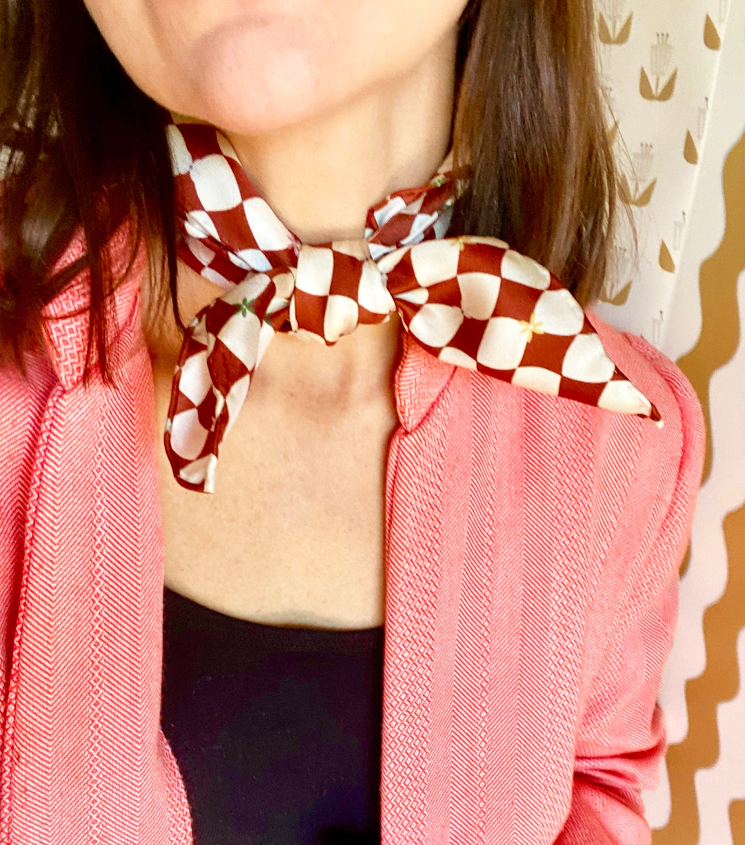 Neckerchiefs / Silk Scarf / Bandana / Wiggle Wiggle Bow or Harlequin ...