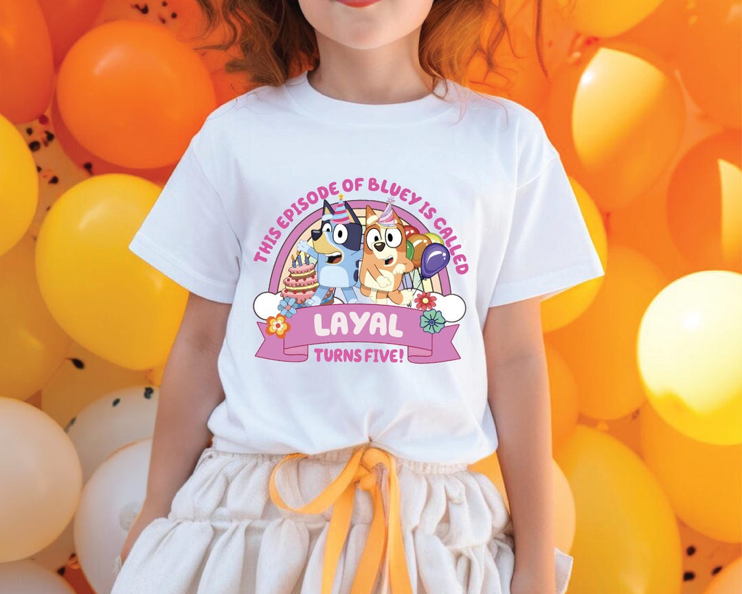 Personalized Birthday Girl Shirt Custom Blue Birthday Girl Shirt Cute ...