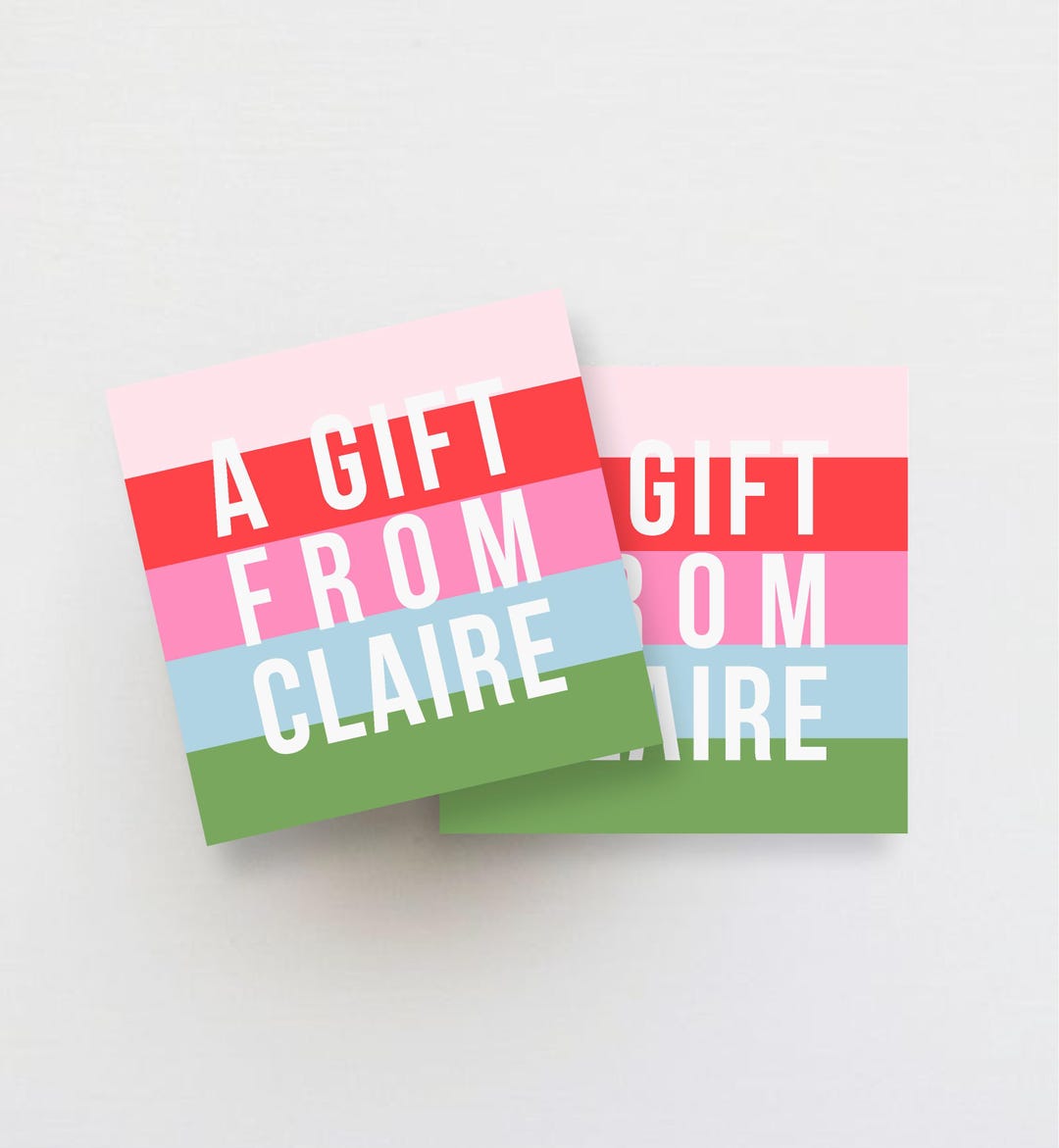 Set of 12 Custom Gift Labels | Gift Stickers | Kids Gift Label | Cute ...