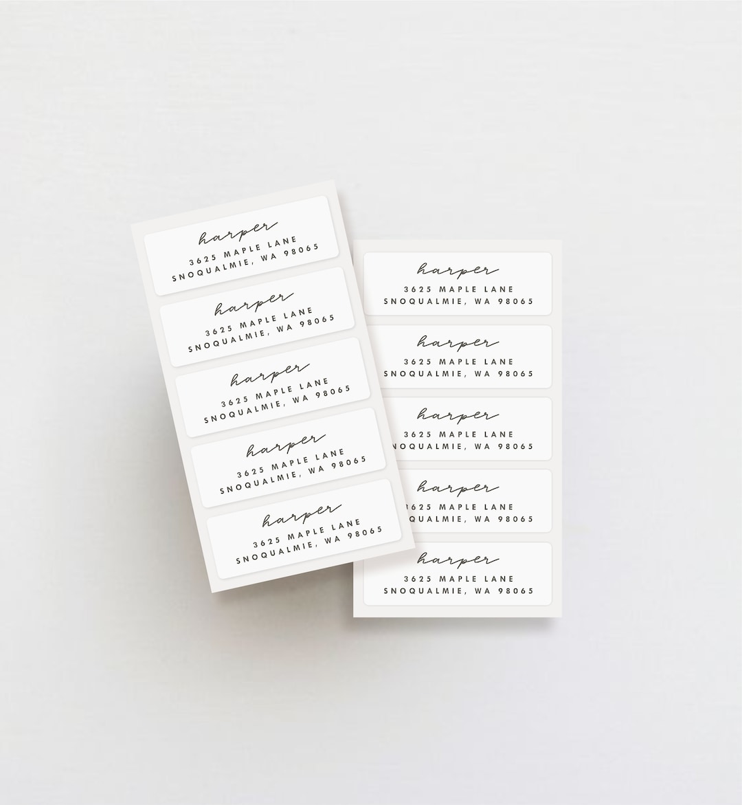 Set of 30 Address Labels | Weatherproof Labels | Return Address ...