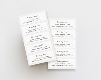 Set of 30 Address Labels Weatherproof Labels Return - Etsy