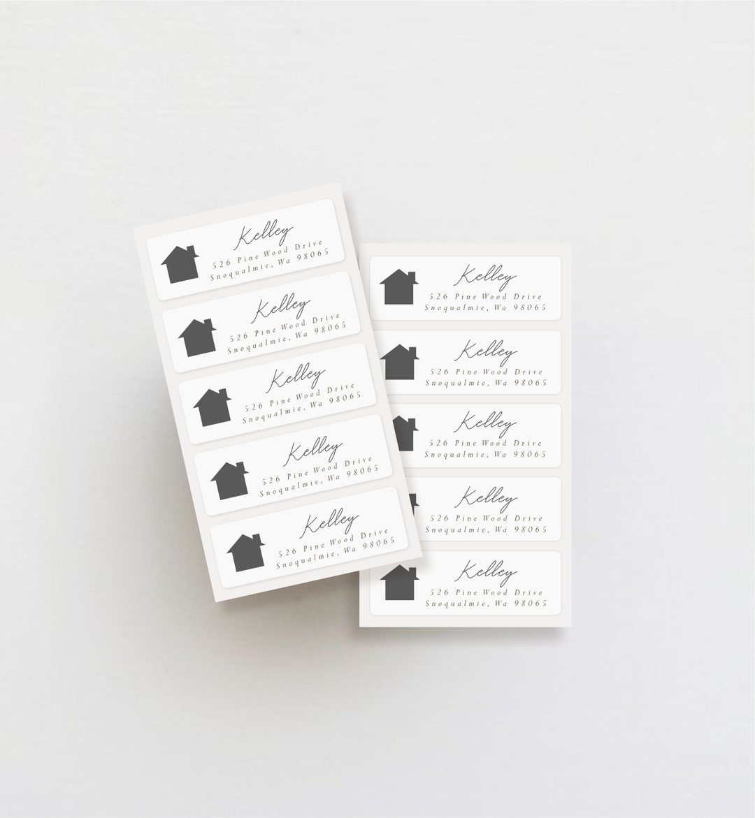 Set of 30 Address Labels | Weatherproof Labels | Return Address ...