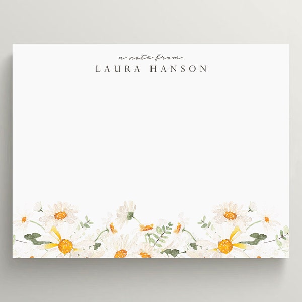 Daisy Note Cards - Etsy