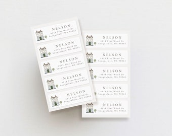 Set of 30 Address Labels Weatherproof Labels Return Address Stickers ...